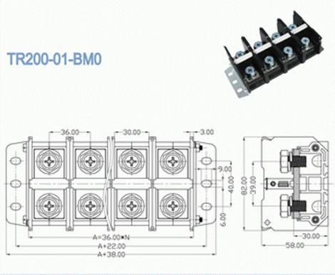 Lancement à forte intensité électrique du TB 600V 200A 36.00mm